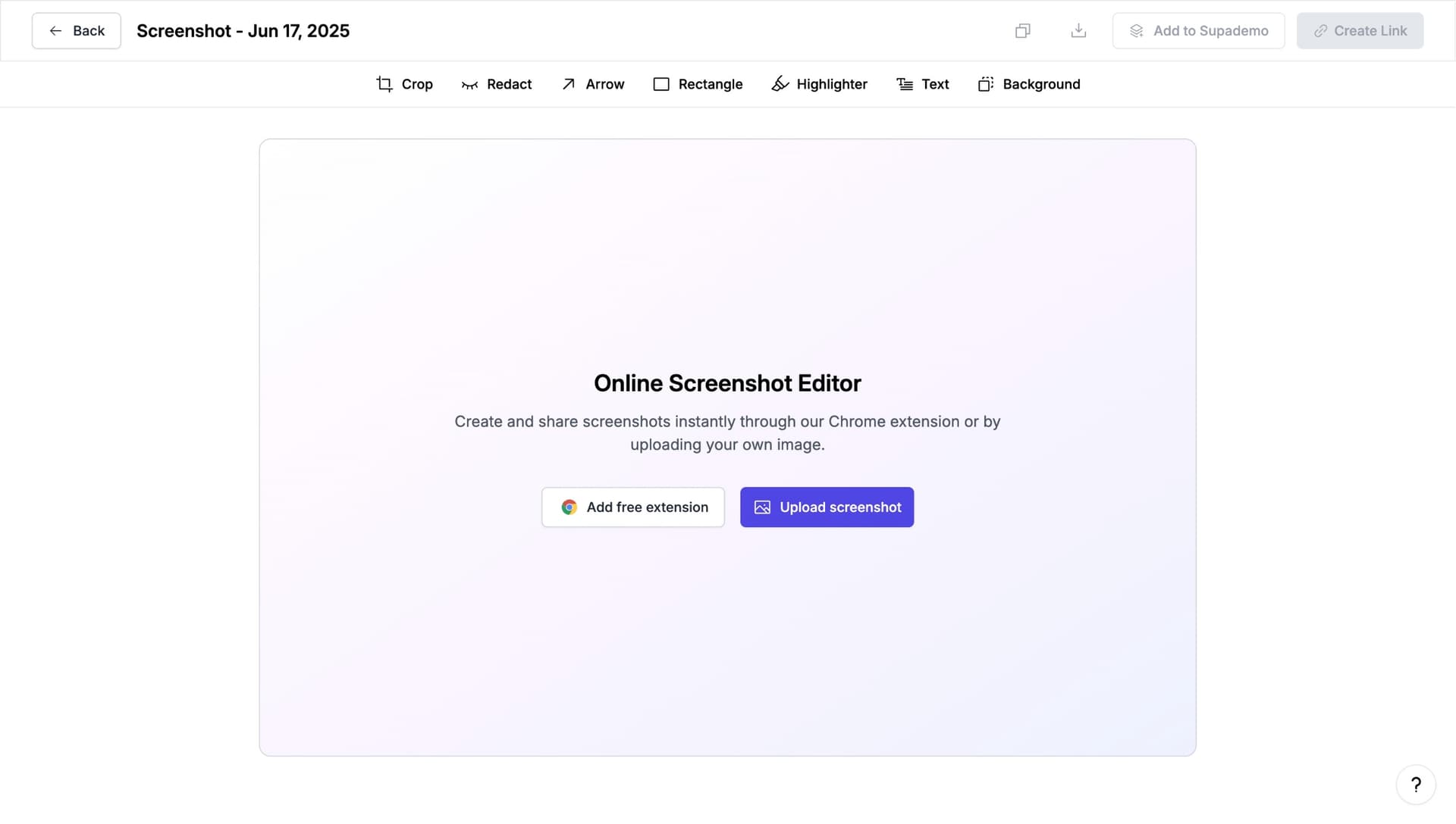 Free Online Screenshot Generator | Supademo
