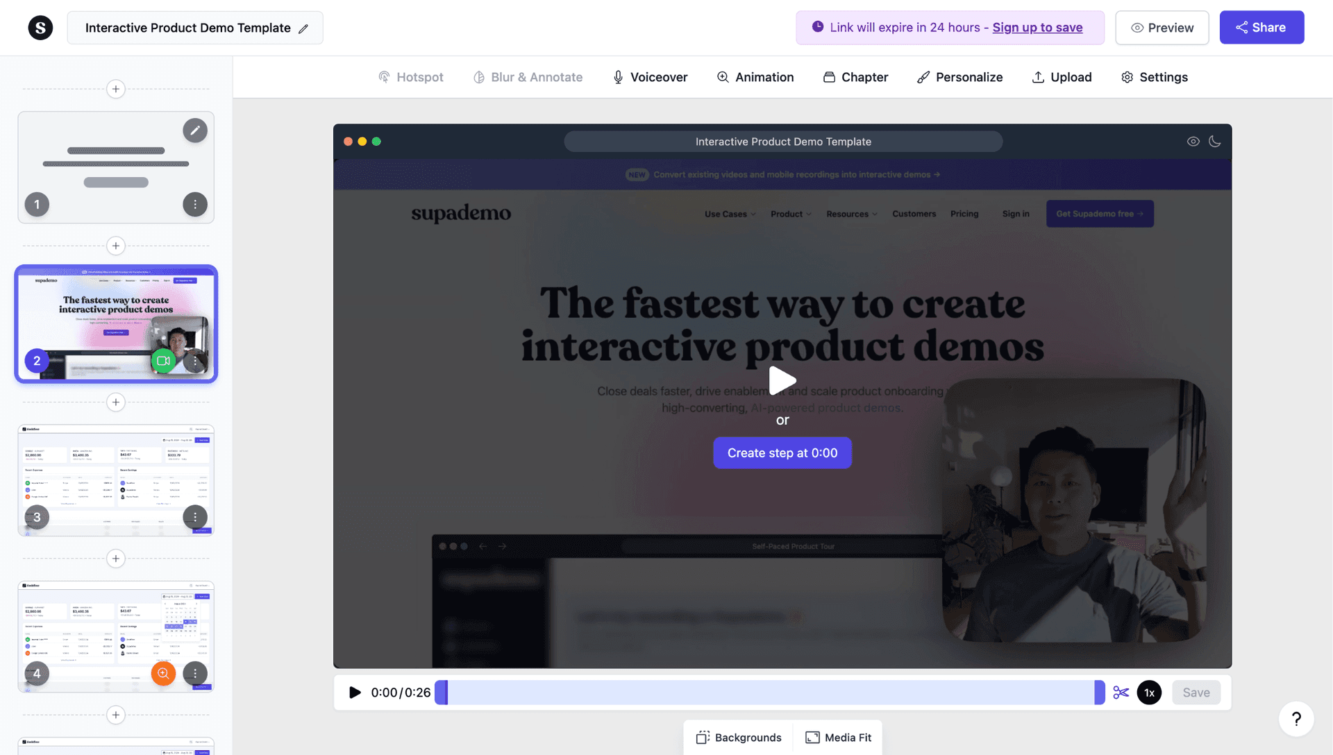 Free interactive video builder | Supademo