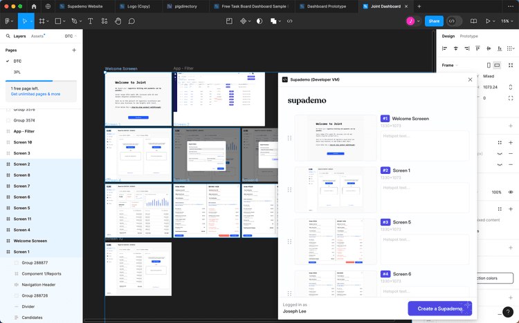 How to Create a Figma Interactive Prototype (2026 Guide) | Supademo Blog