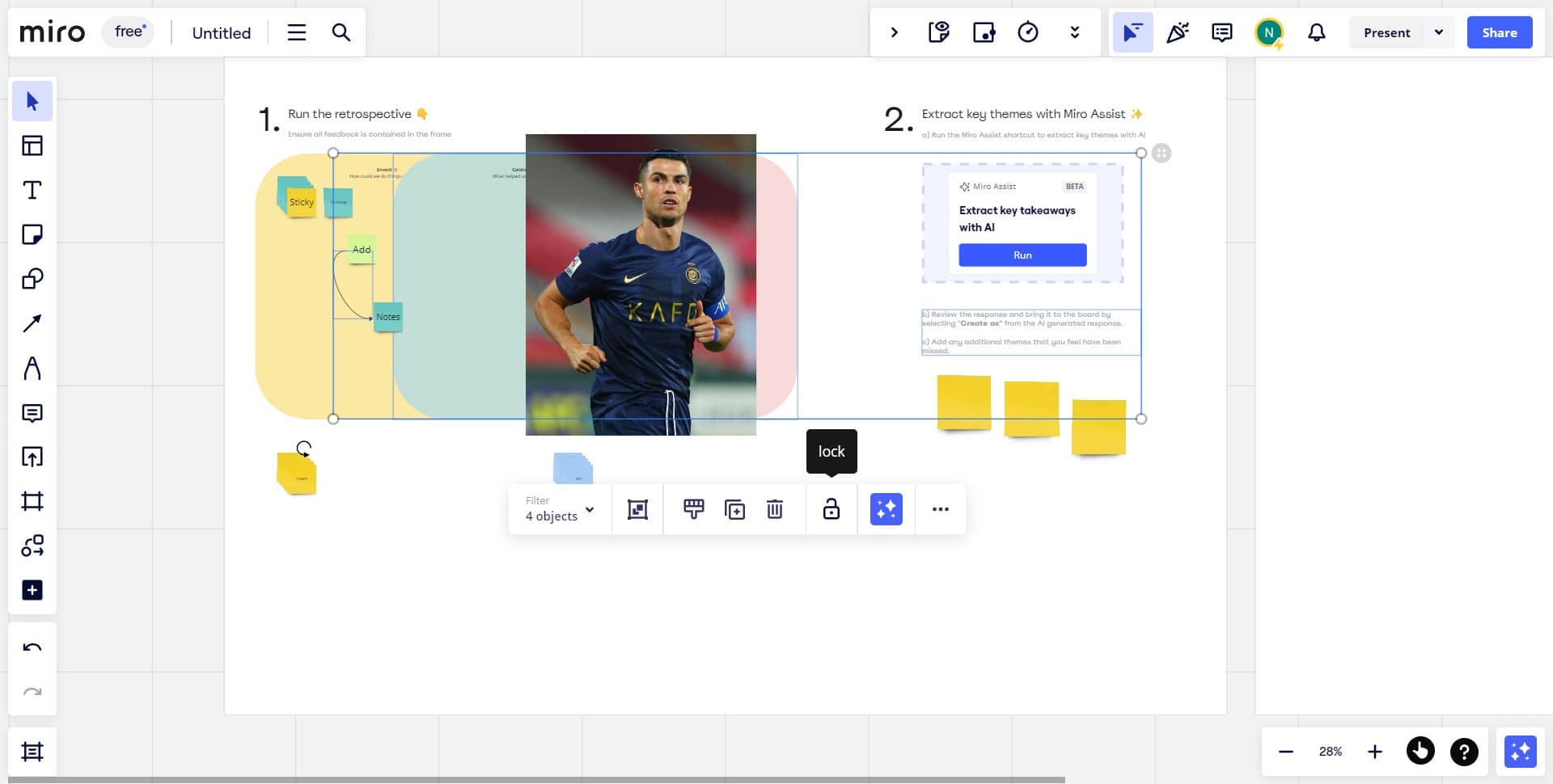 How to Lock Objects in Miro | Step-by-Step Tutorial