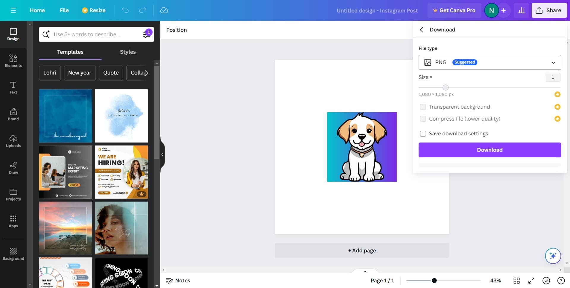 How to Save Design in Canva | Step-by-Step