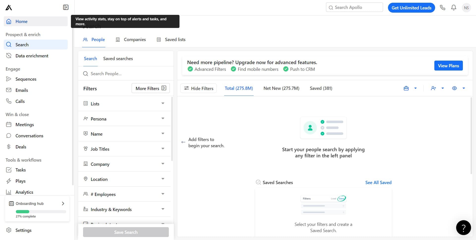 How to Set Up an Alert in Apollo.ai | Tutorial