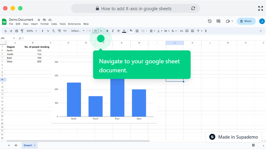 How To Add X axis In Google Sheets