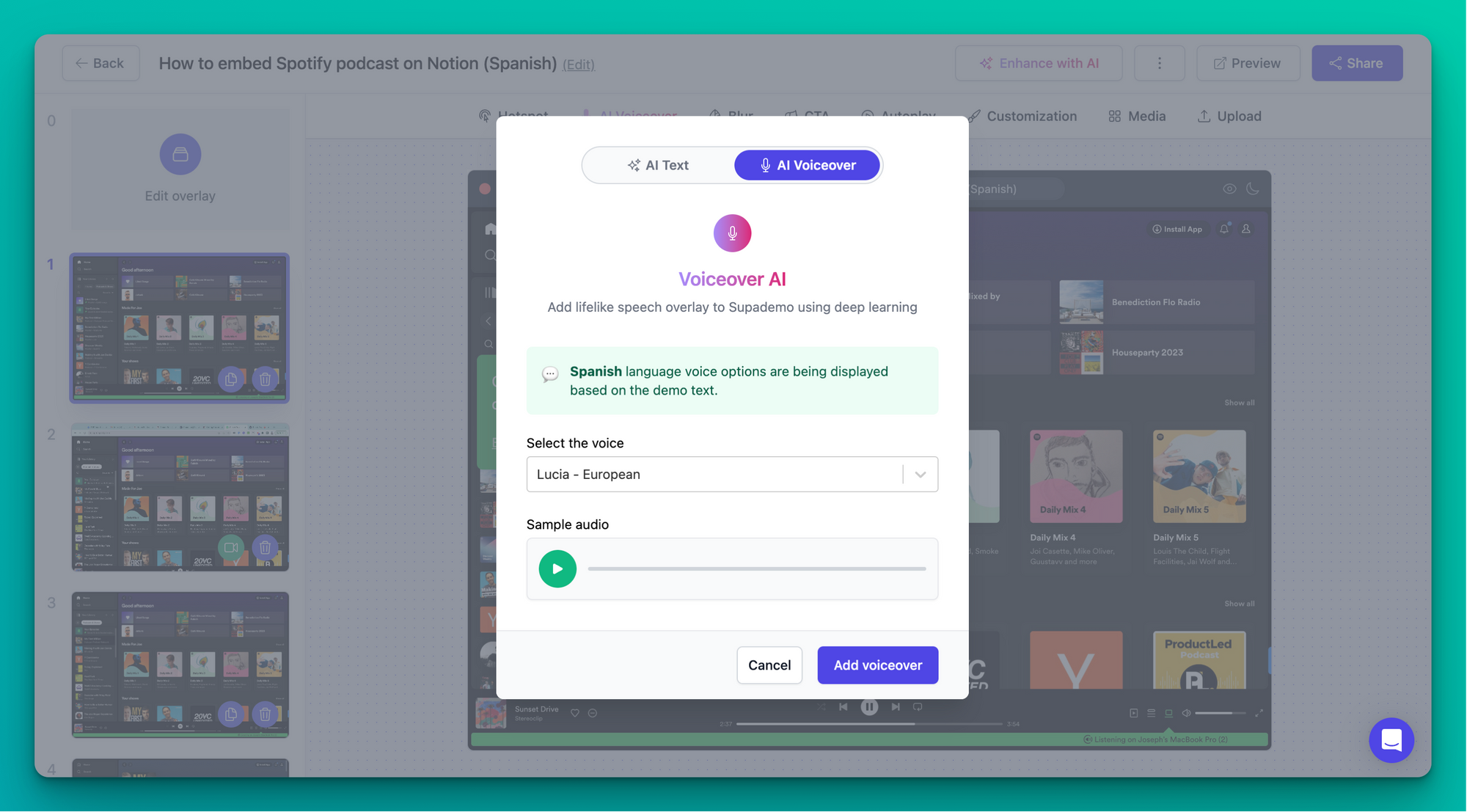 10/9: Synthetic AI Voiceover, Dynamic URLs, Platform Improvements 10/9: Synthetic AI Voiceover, Dynamic URLs, Platform Improvements