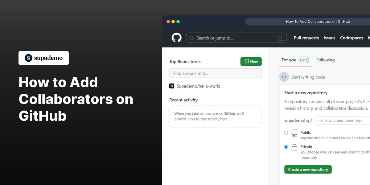 How to Add Collaborators on GitHub