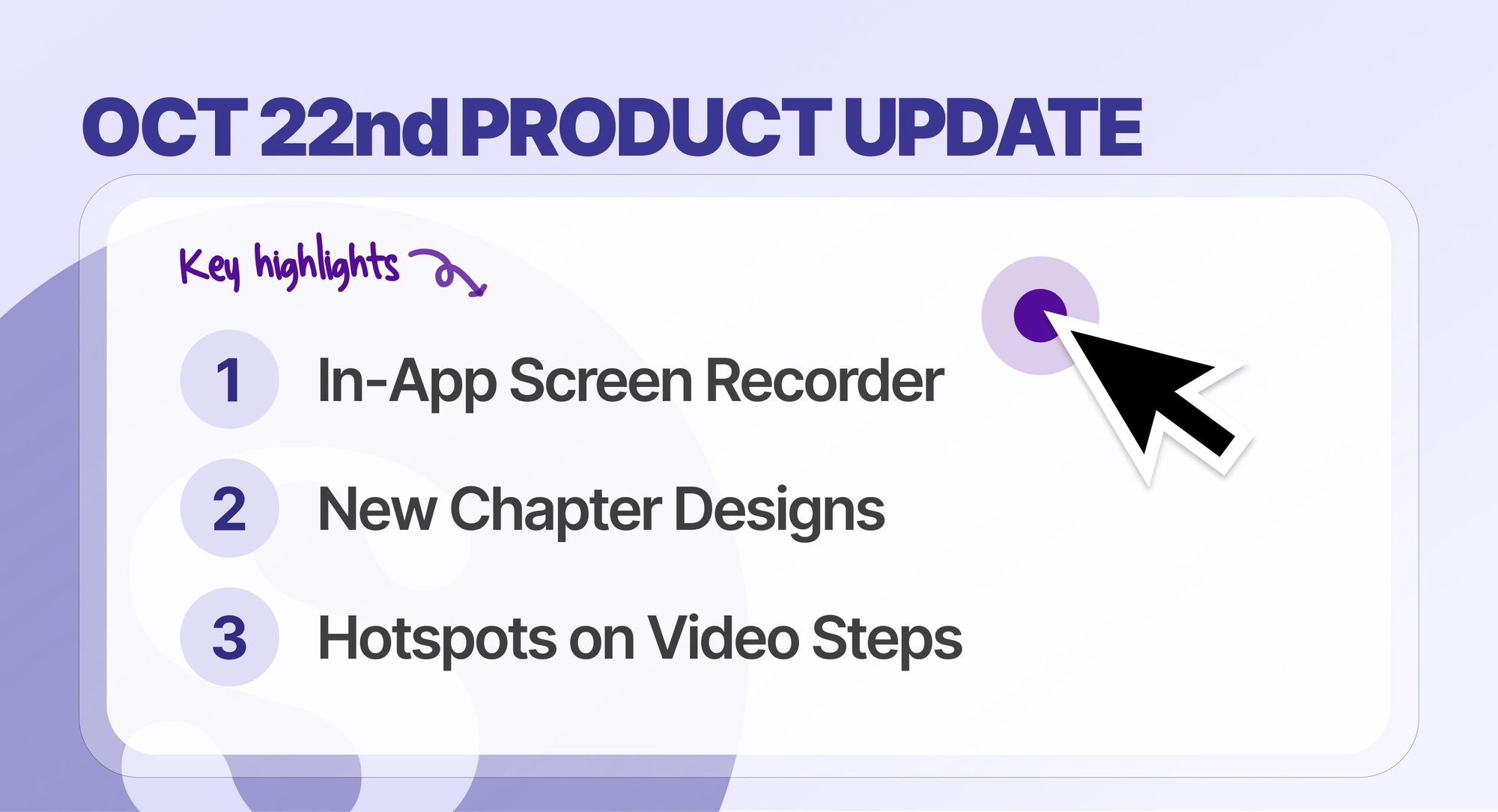 In-App Screen Recorder, New Chapter Design, HTML Recording Soon