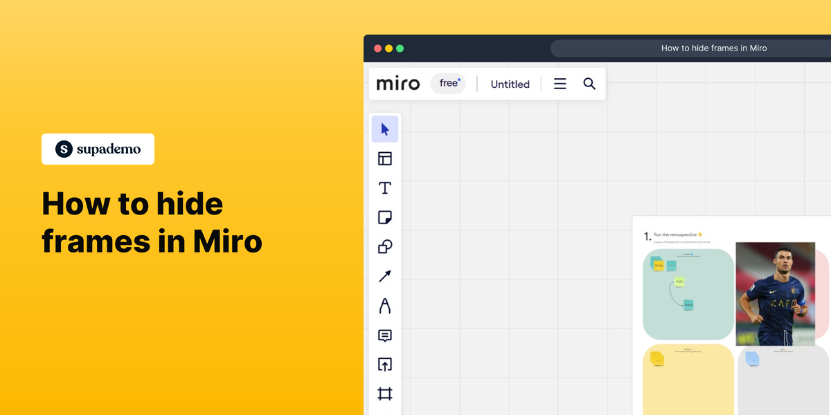 How to hide frames in Miro