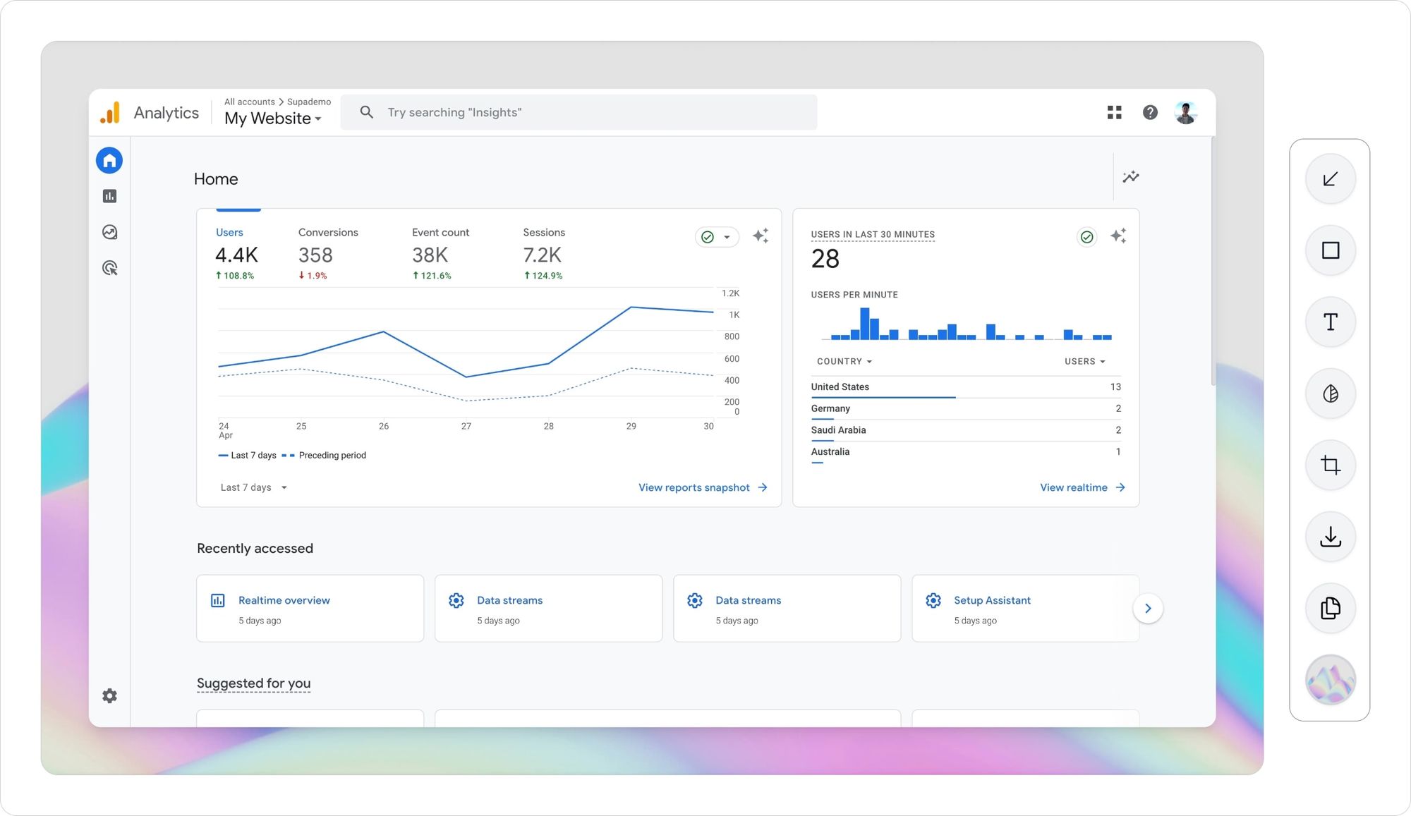 Introducing Supa Screenshot: beautiful, instant screenshots for free